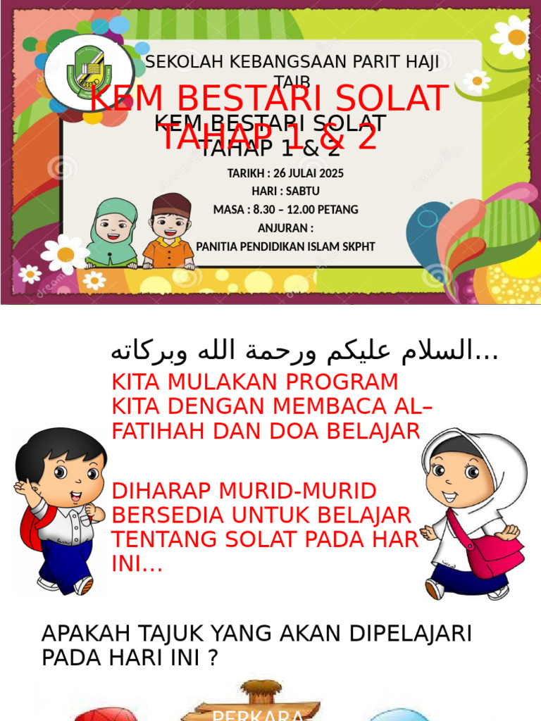 Bahan Kem Bestari Solat 2025 SKPHT Bab Wuduk | PDF