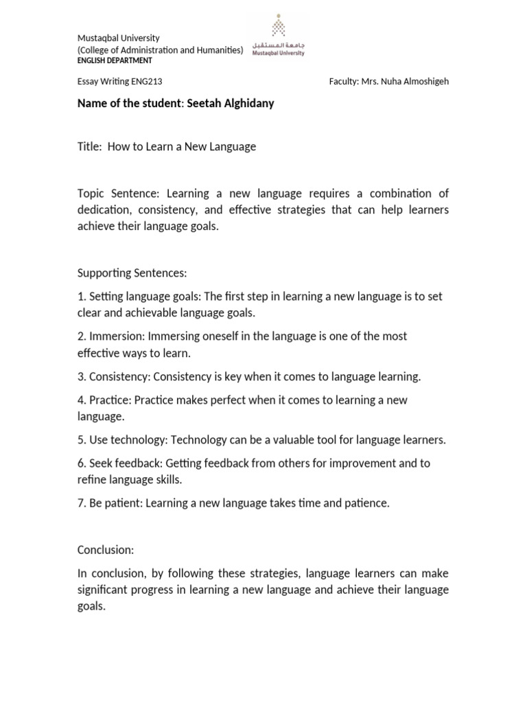 Outline Process Paragraph | PDF