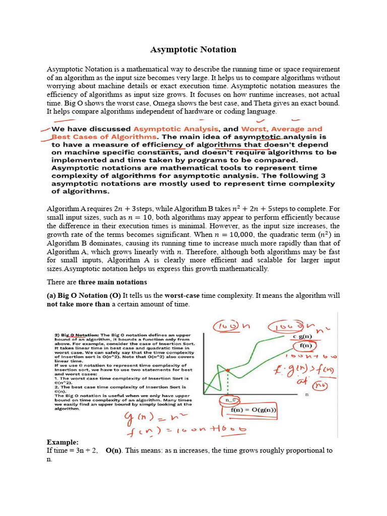 Asymptotic Notation | PDF | Time Complexity | Theoretical Computer Science