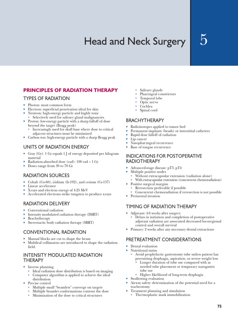 Head and Neck | PDF | Radiation Therapy | Neck