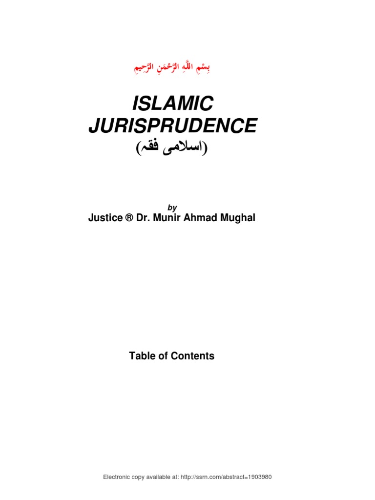 Islamic Jurisprudence Book | PDF | Ulama | Western Philosophy