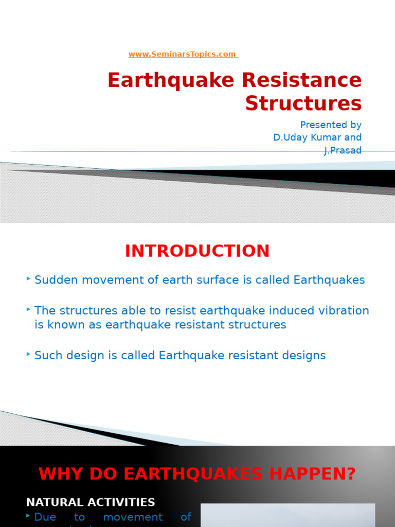 Earthquake Resistance Structure | PDF | Earthquakes | Earthquake ...
