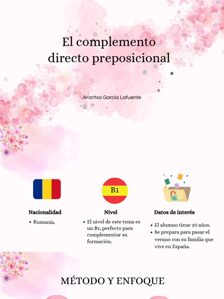 El Complemendo Directo Preposicional | PDF | Verbo | Objeto (gramática)