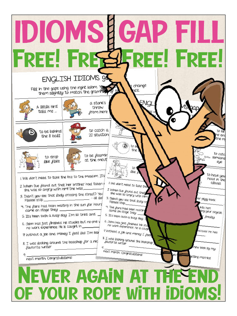 English Idioms Gap fill - free-compressed | PDF | Chess Openings | Chess