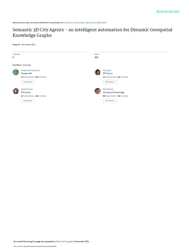 Semantic 3D City Agents-An Intelligent Automation For Dynamic ...