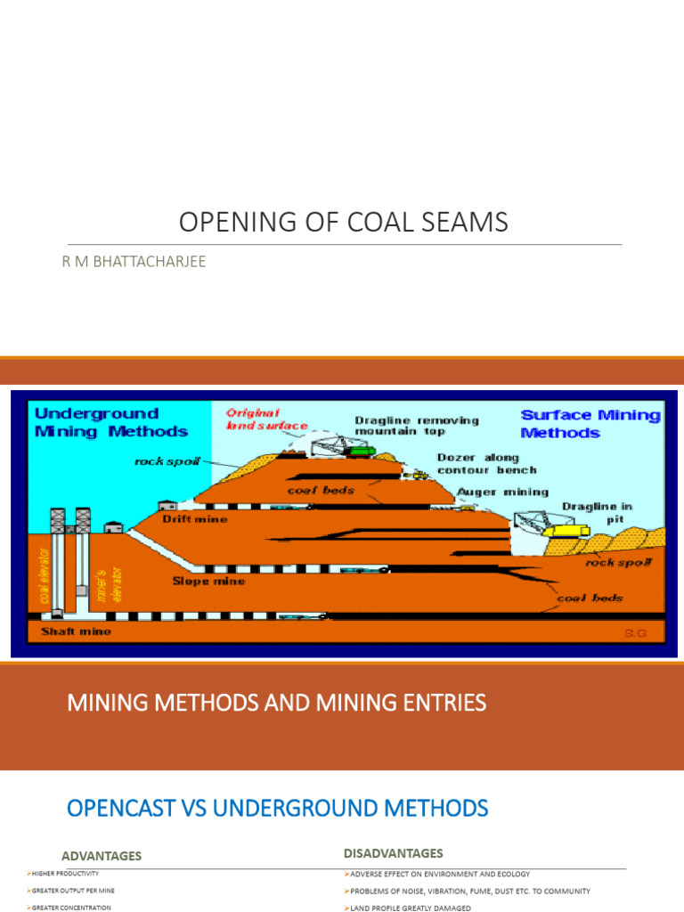 2.opening of Coal Seams | PDF | Mining | Coal Mining