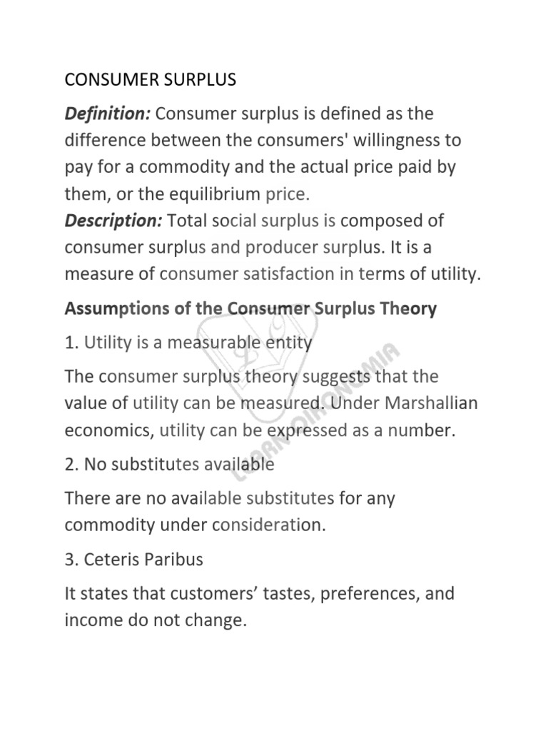 Consumer Surplus 25cc434d 8390 4db8 80cd C7a13954f4ff | PDF | Demand ...