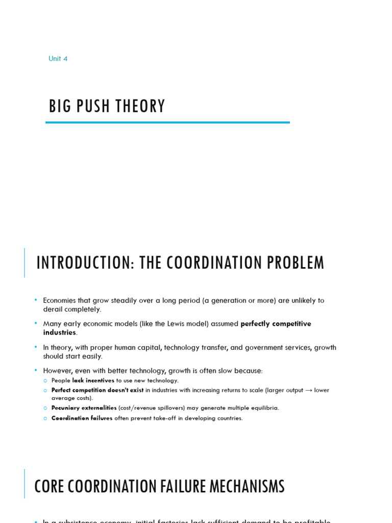 20 Big Push Theory | PDF | Perfect Competition | Business