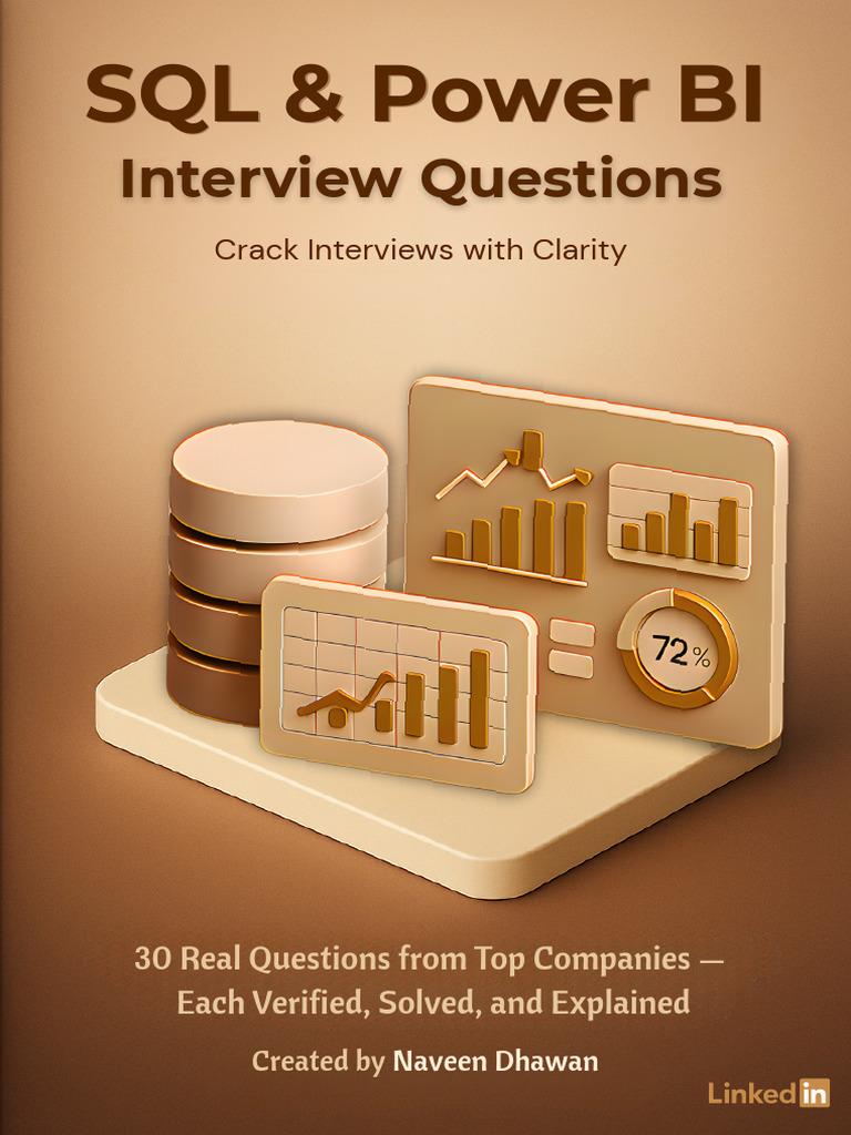 SQL & Power BI - 30 Real Interview Questions | PDF | Data Management | Information Retrieval