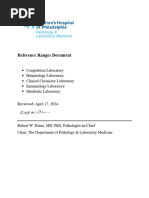 Neonatal Lab Values Reference Guide | PDF | Infants | Preterm Birth