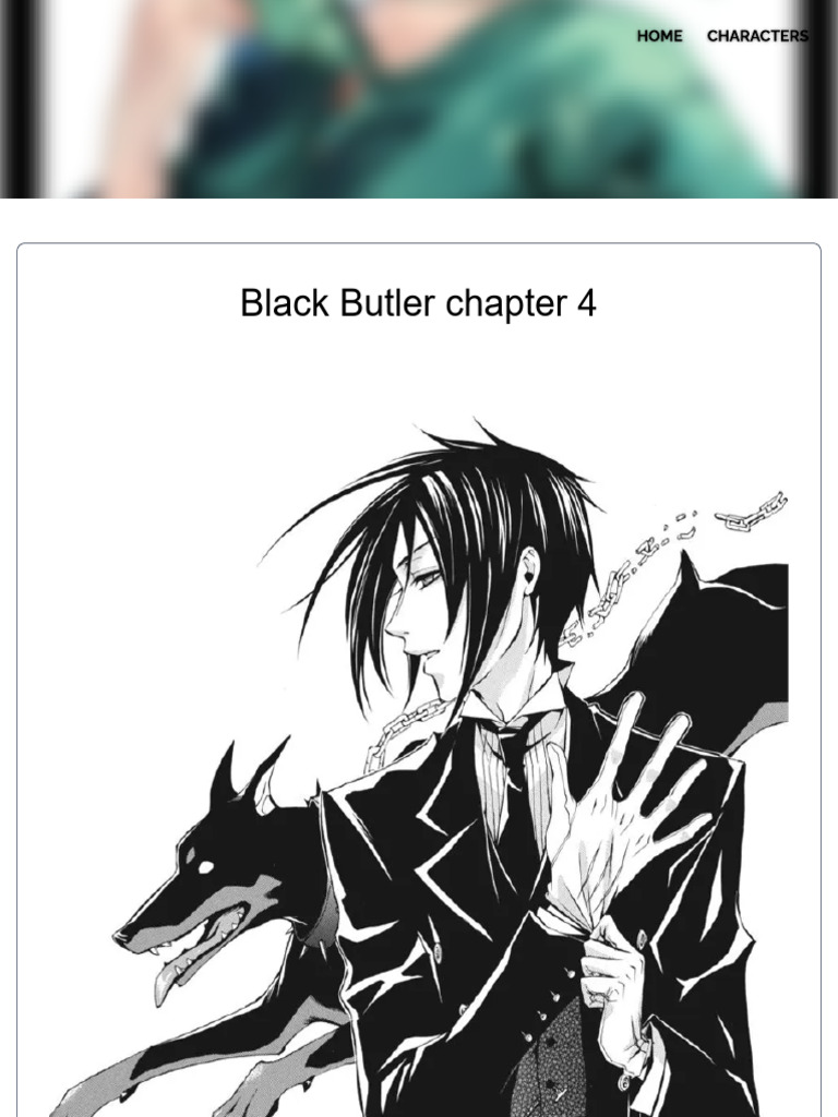 Black Butler Chapter 4 | PDF