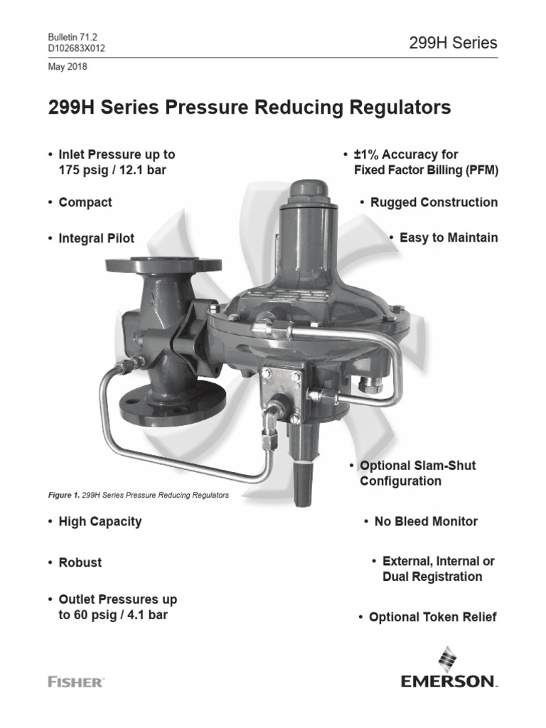 Regulador Fisher 299h - 092739 | PDF | Valve | Equipment