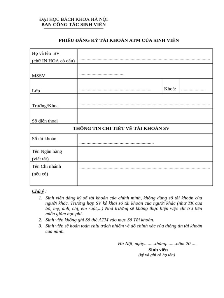 19-Phieu Dang Ky So TK ATM 2025 | PDF
