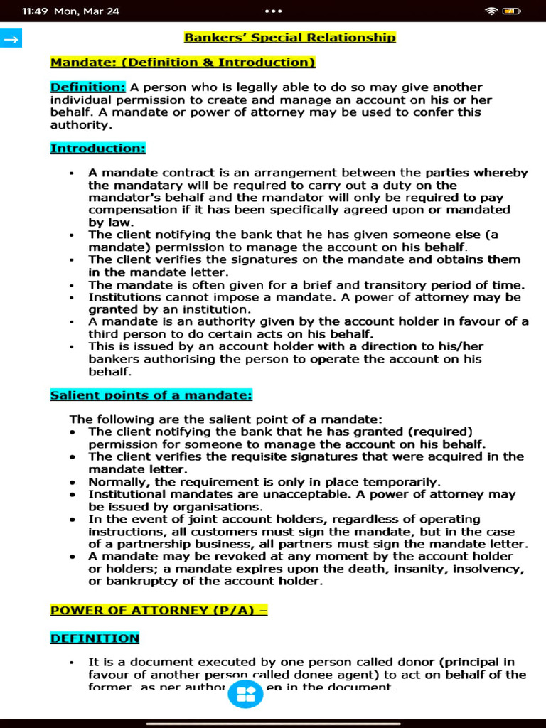 Module - A-Bankers Special Relationship | PDF