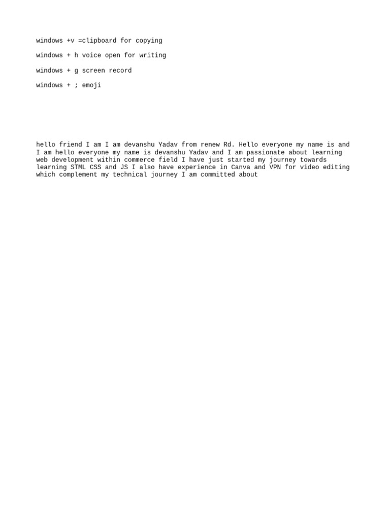 Windows +V Clipboard For Copying | PDF