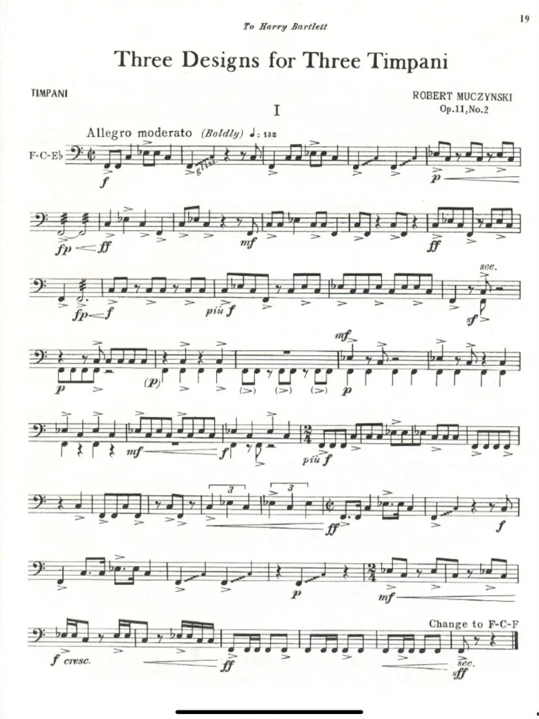 Three Designs For Timpani | PDF
