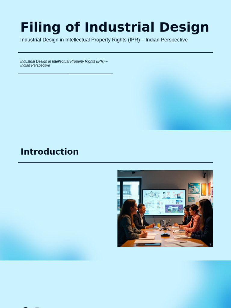 Filing of Industrial Design | PDF