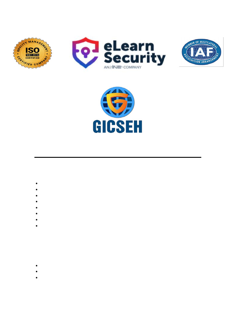 eJPT Syllabus Overview and Modules | PDF | Penetration Test | World ...