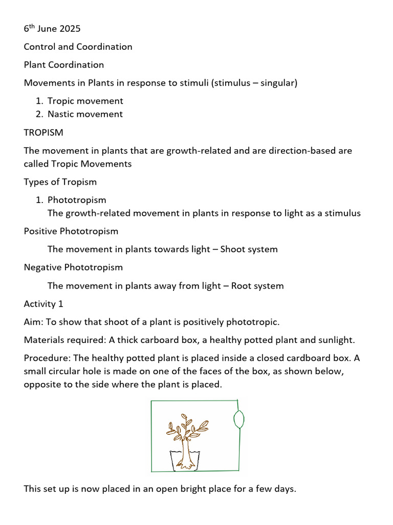X Plant Hormones+Tropism | PDF | Auxin | Plant Hormone