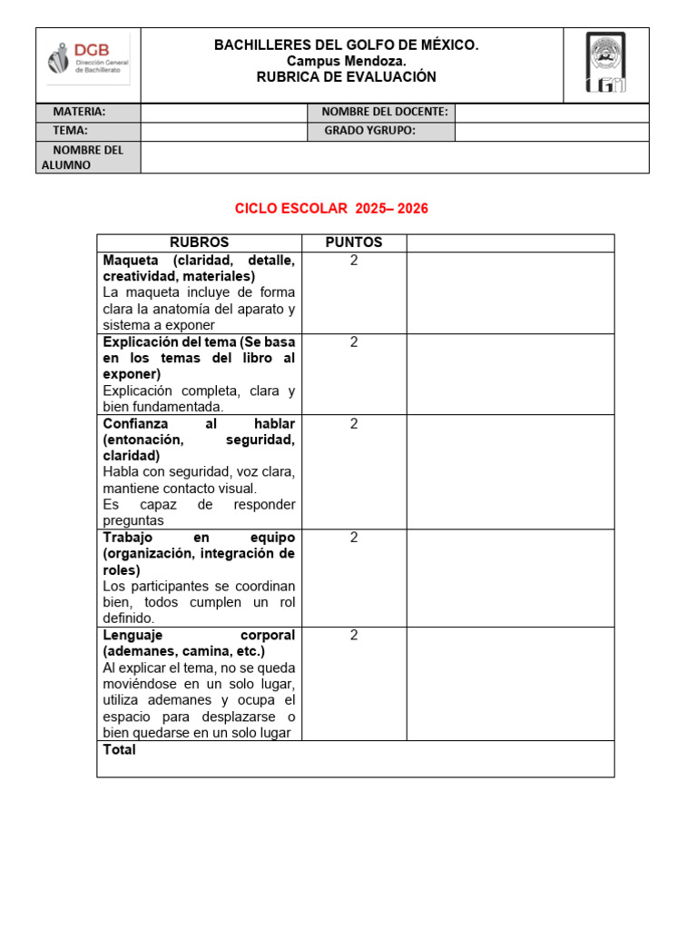 2 Rubrica Ciencias 5to | PDF