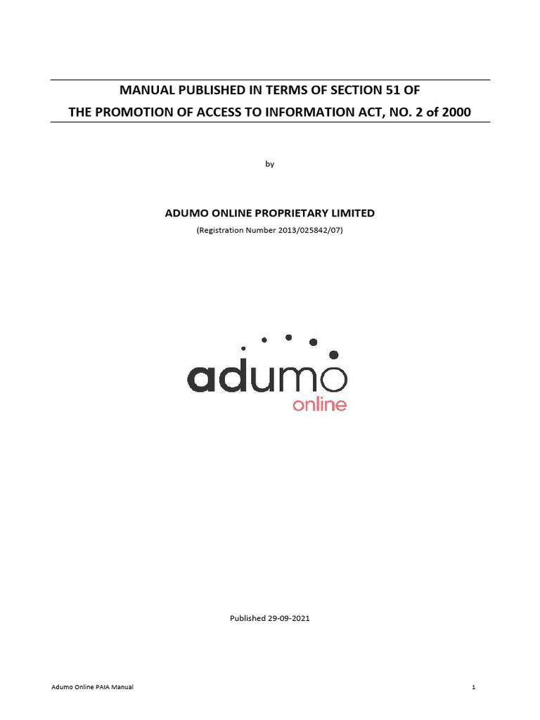 65cdc07e4c9d616b65fc808b - Adumo Online PAIA Manual 2024 | PDF ...