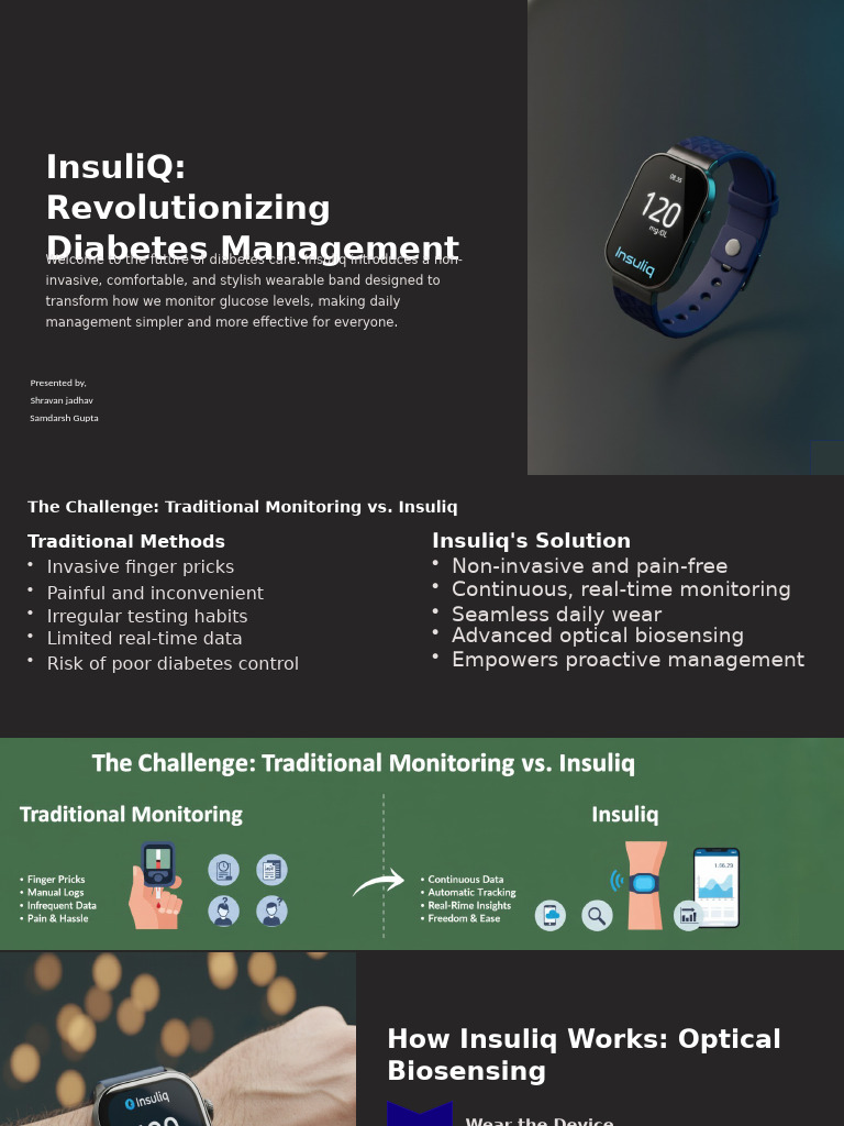 InsuliQ: Non-Invasive Diabetes Monitoring | PDF | Diabetes Management ...