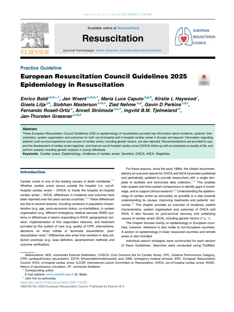 European-Resuscitation-Council-Guidelines-2025-Epi | PDF ...