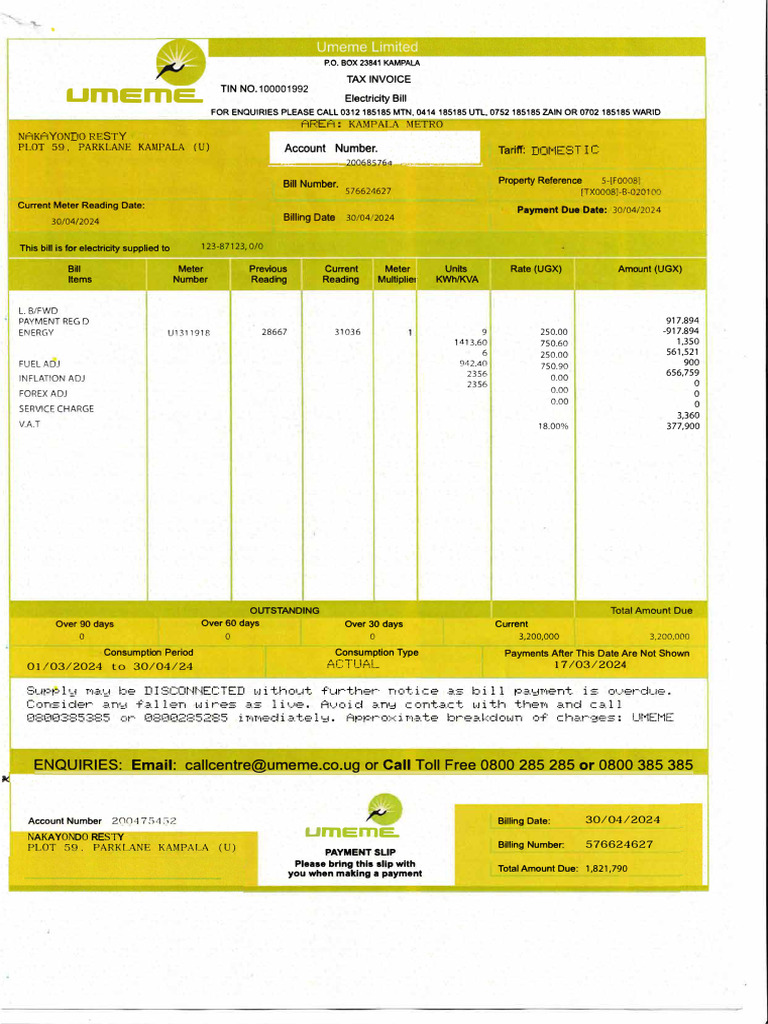 Electric Bill | PDF