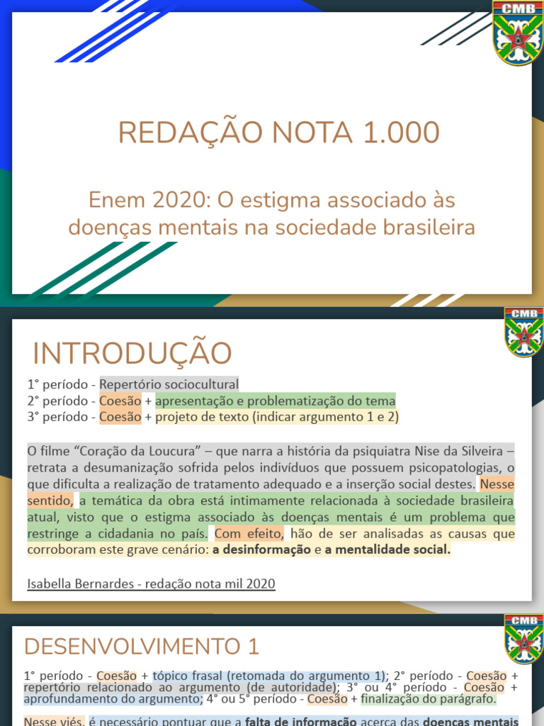 Estigma das Doenças Mentais no Brasil | PDF | Distúrbio mental | Saúde ...