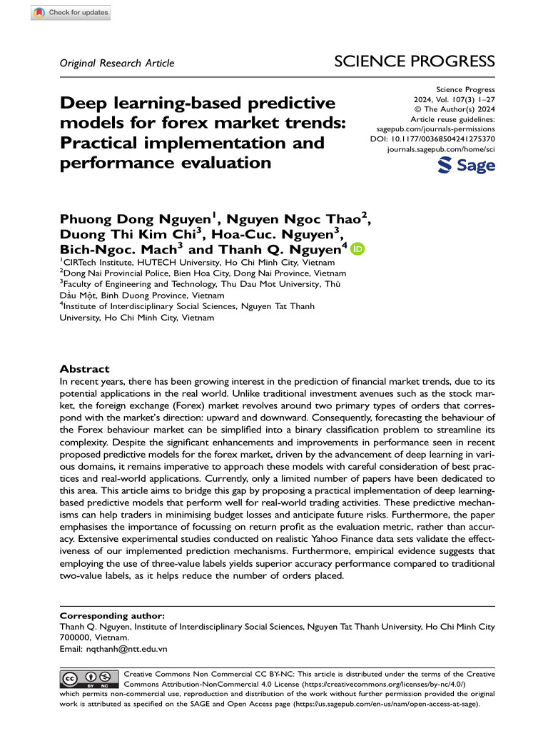 Nguyen Et Al 2024 Deep Learning Based Predictive Models For Forex ...