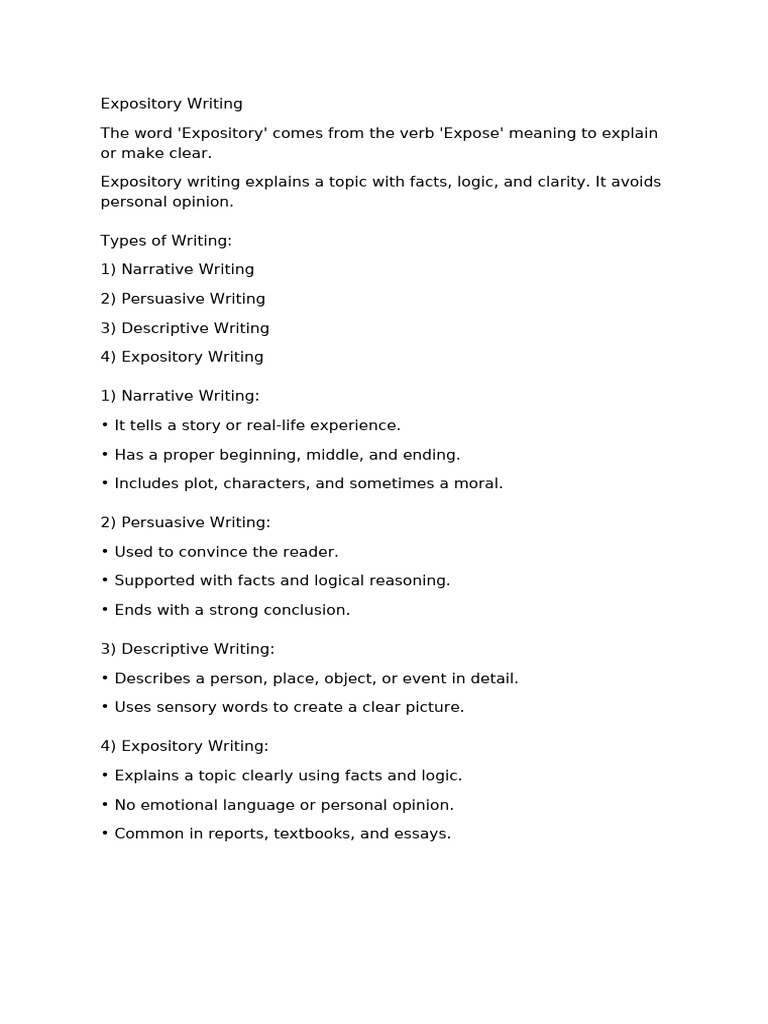 Handwritten Notes Expository | PDF