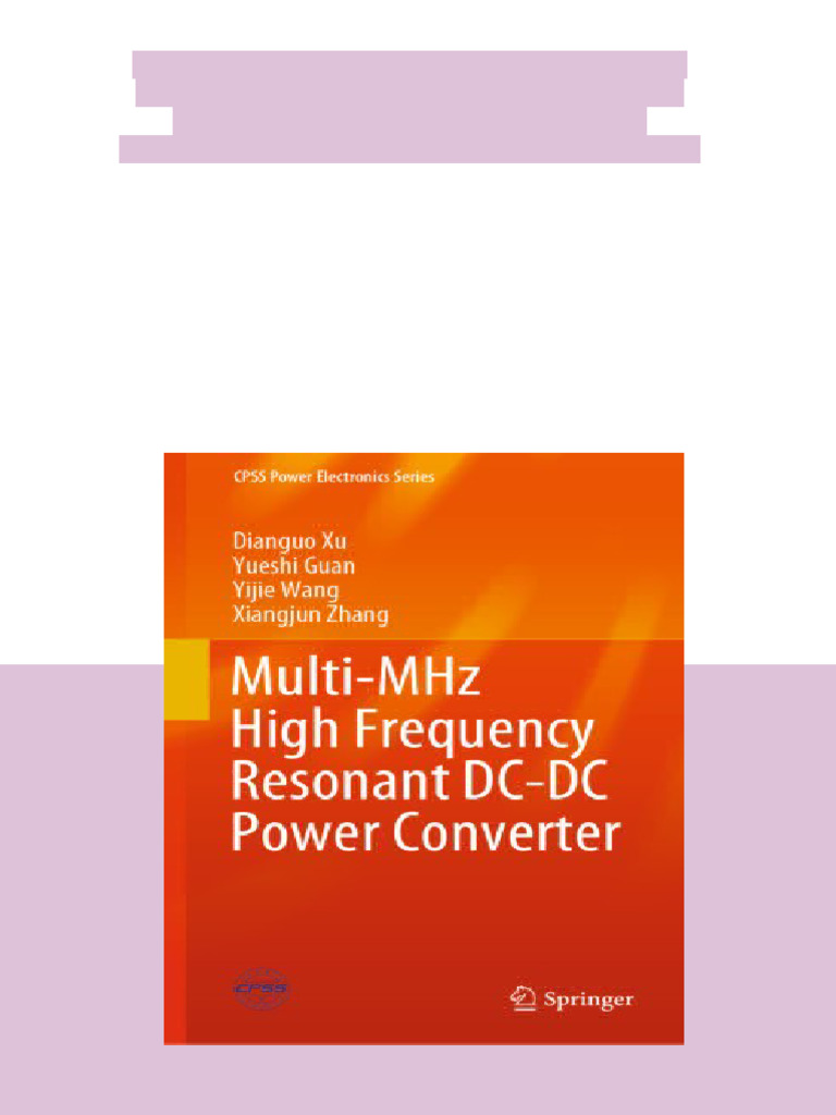 (Ebook) Multi-MHz High Frequency Resonant DC-DC Power Converter by ...