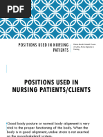 Body Positioning Definitions | PDF | Anatomical Terms Of Location
