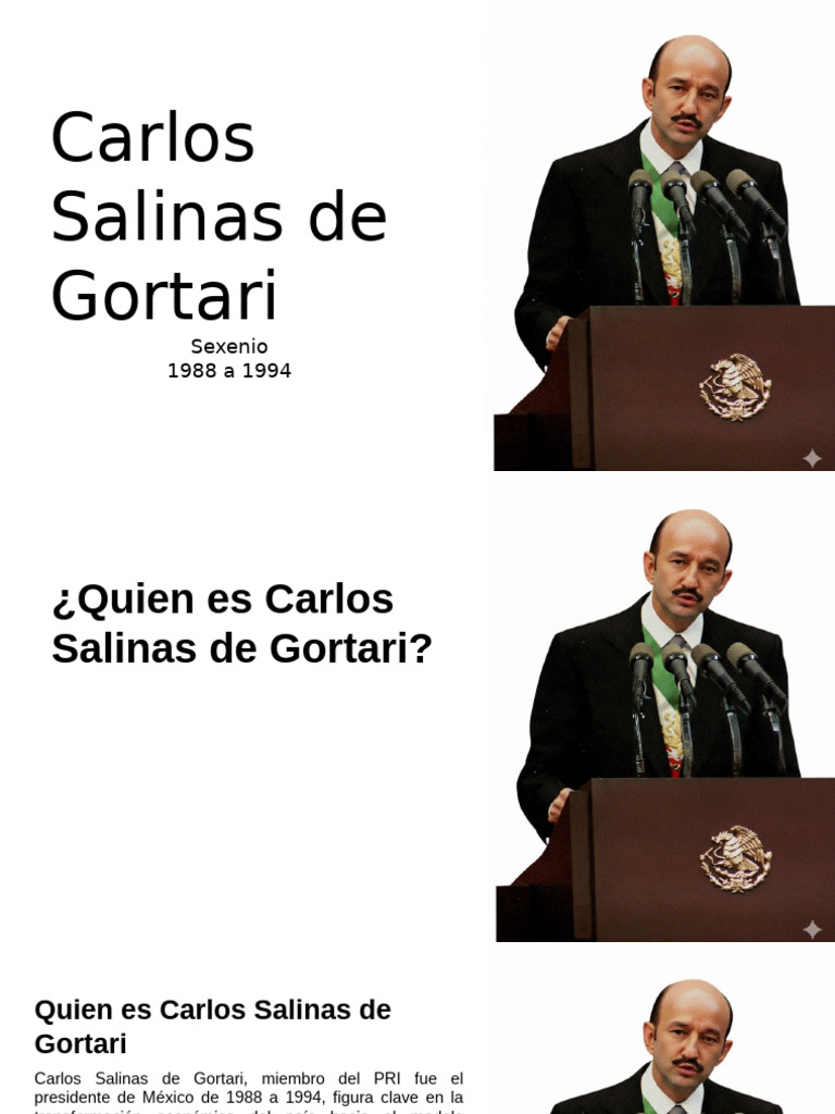 Carlos Salinas de Gortari: Impacto 1988-1994 | PDF | Inflación | Deuda