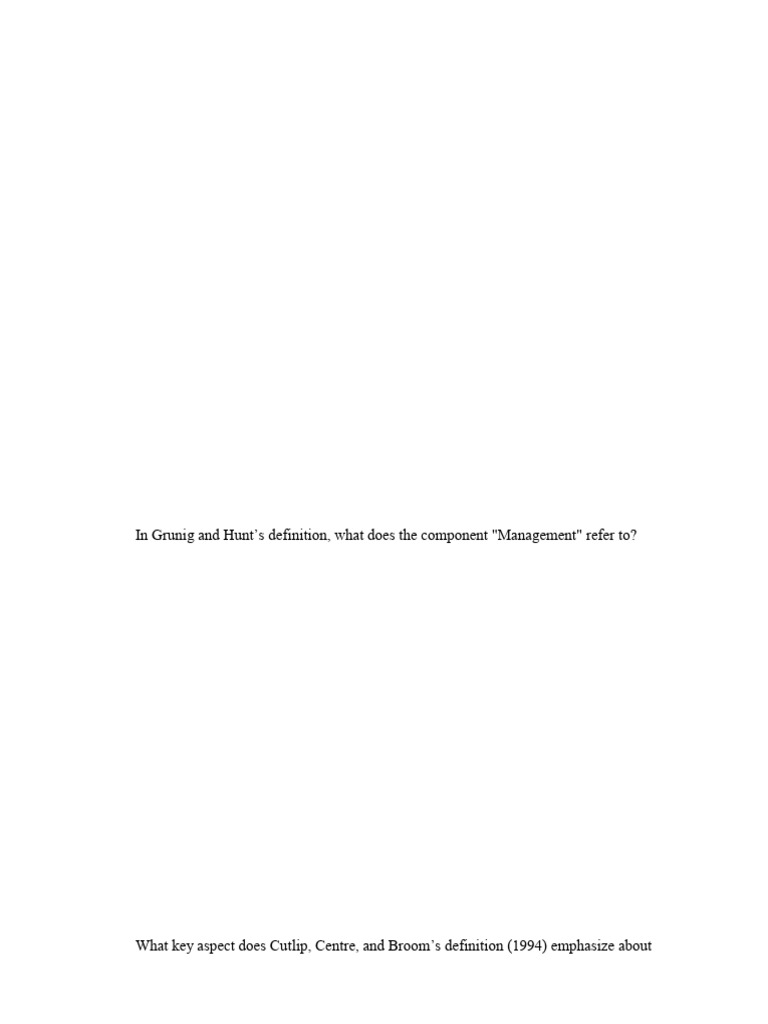 100 Advanced Public Relations MCQs | PDF | Public Relations | Communication