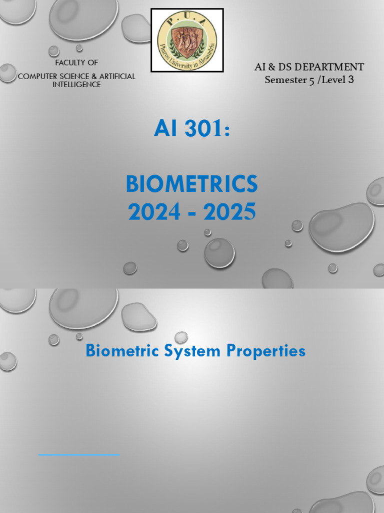 Biometrics Week 2 New | PDF | Biometrics | Computing