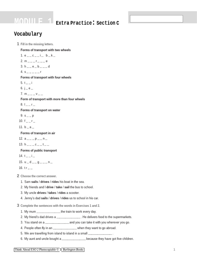 Think Ahead 2 ESO - Xprac - Mod1c | PDF | Chess Openings | Chess Theory