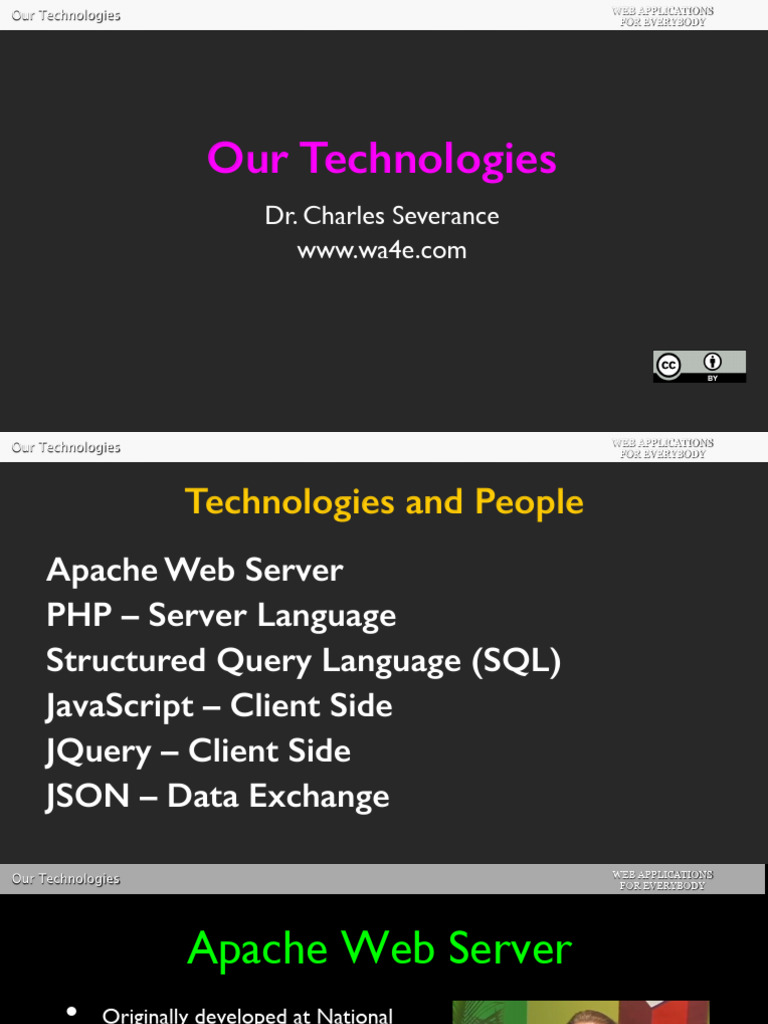 01 01 Introduction 1 Our Technologies | PDF | Php | Java Script