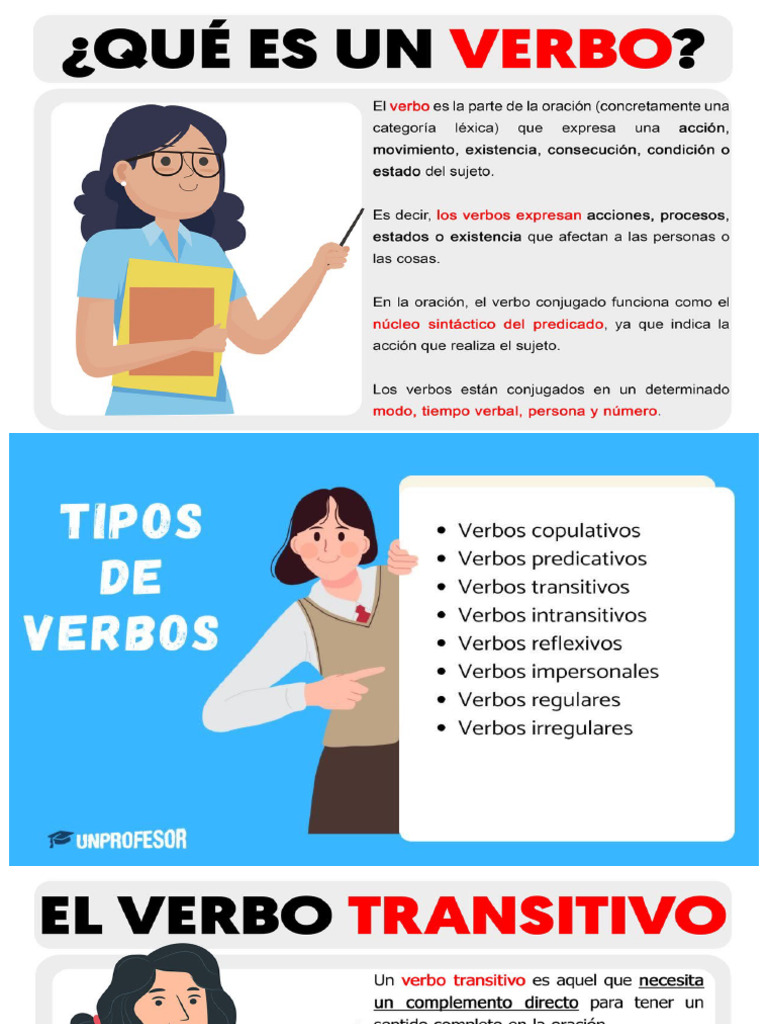 Tipos De Verbos En Español Guía Completa Pdf