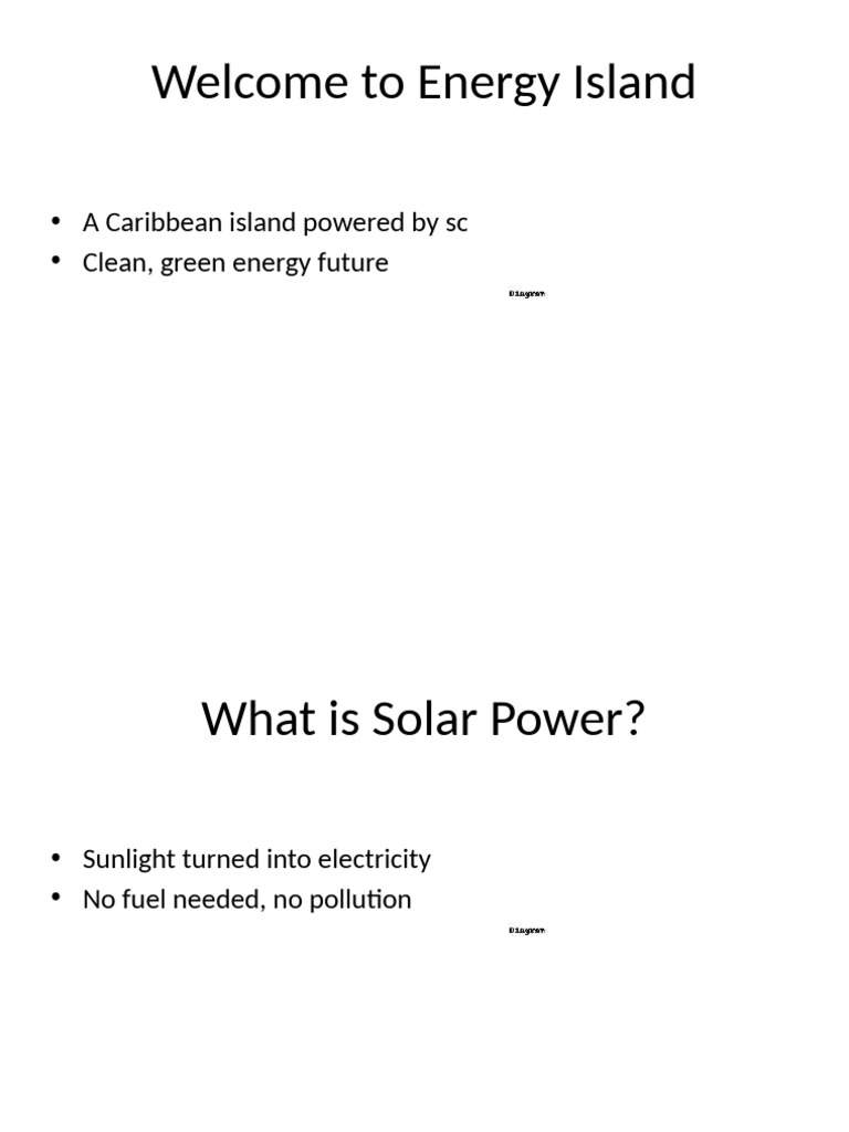 Energy Island: Solar Power Solutions | PDF
