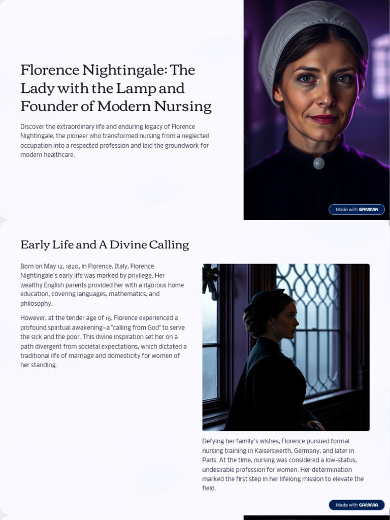 Florence Nightingale The Lady With The Lamp and Founder of Modern ...