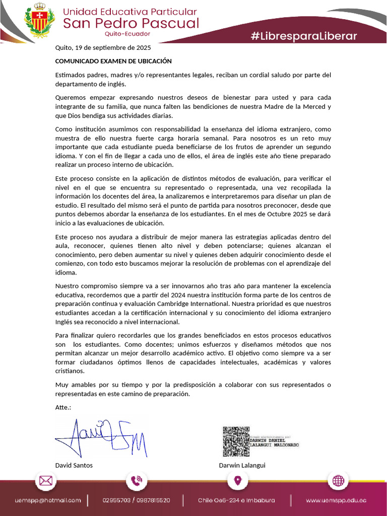 Comunicado - Ubicación - Departamento - de - Inglés-1381758637697 2 ...