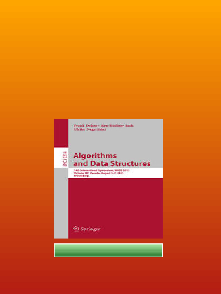 Algorithms And Data Structures 14th International Symposium Wads 2015 Victoria Bc Canada August ...