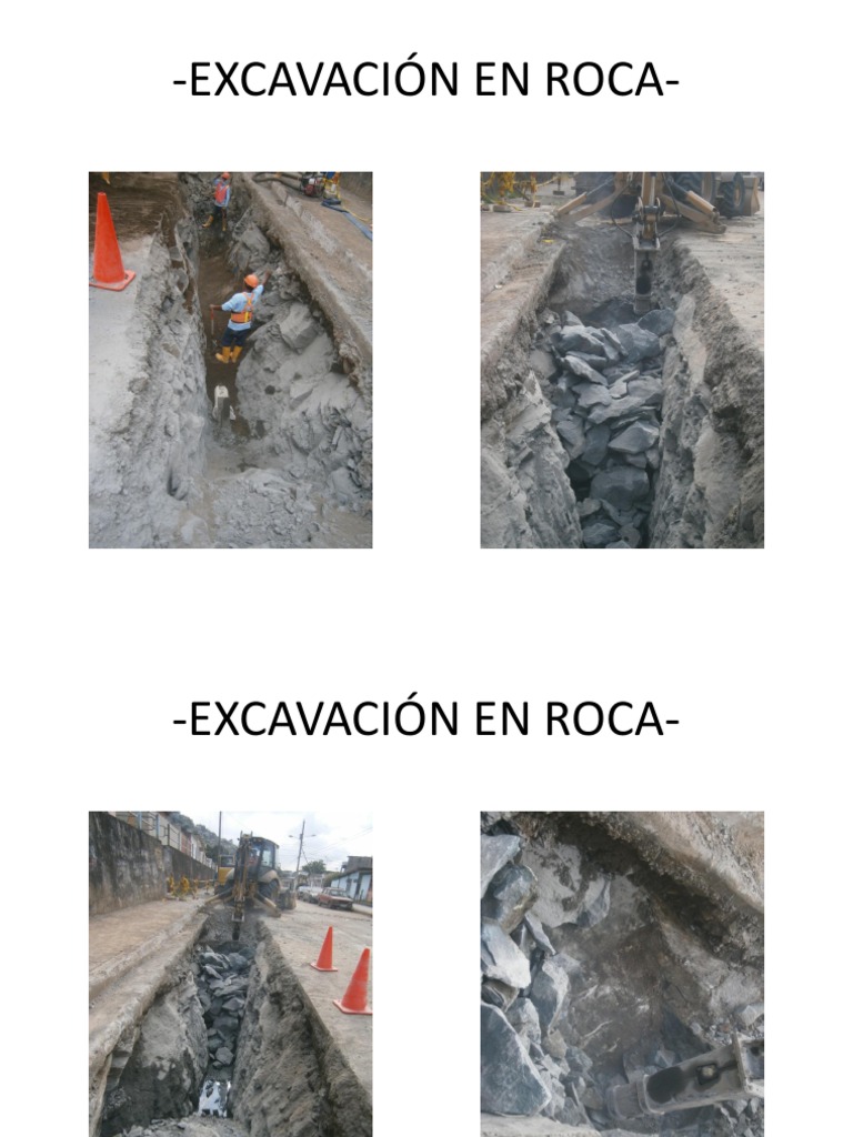 Excavación en Roca | PDF