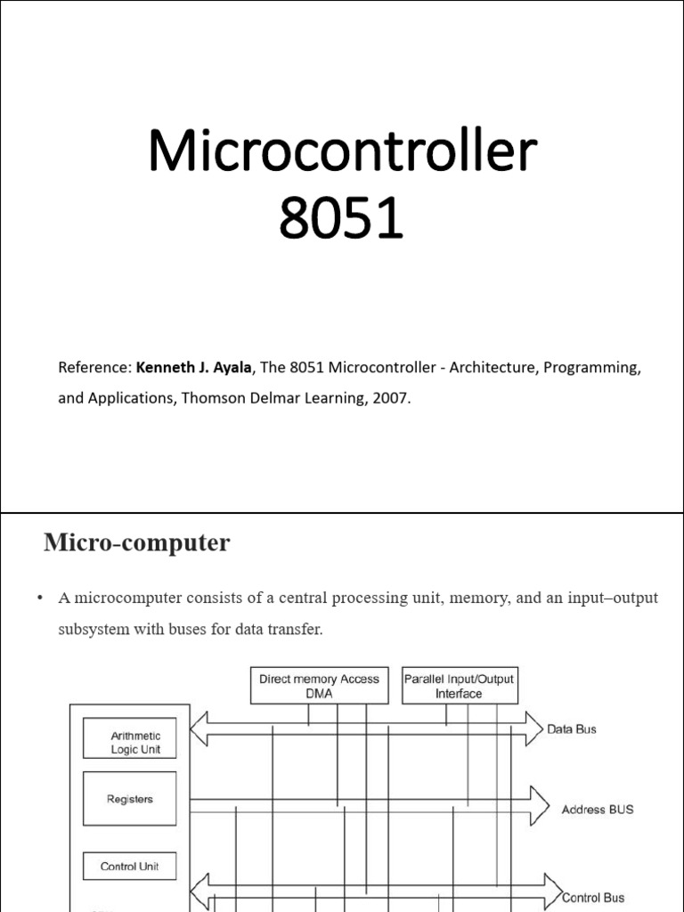 8051 | PDF | Microcontroller | Central Processing Unit
