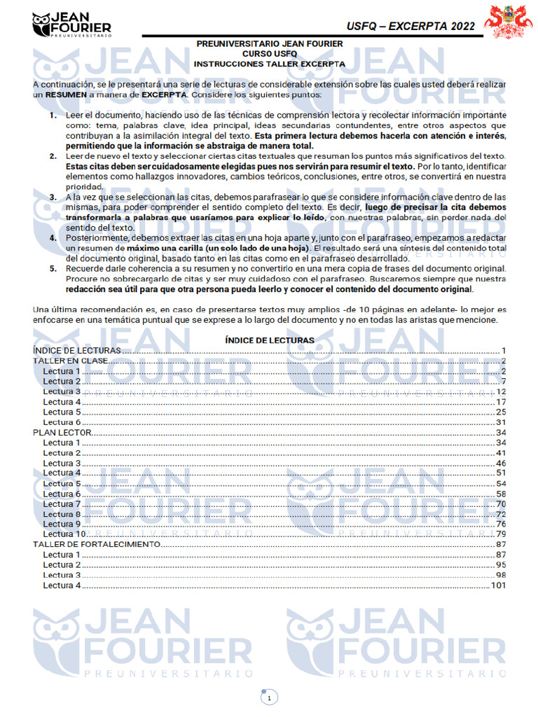 Excerpta Instructivo | PDF