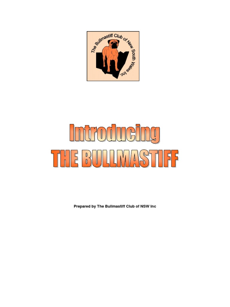 Prepared by The Bullmastiff Club of NSW Inc | PDF | Breeding | Dogs