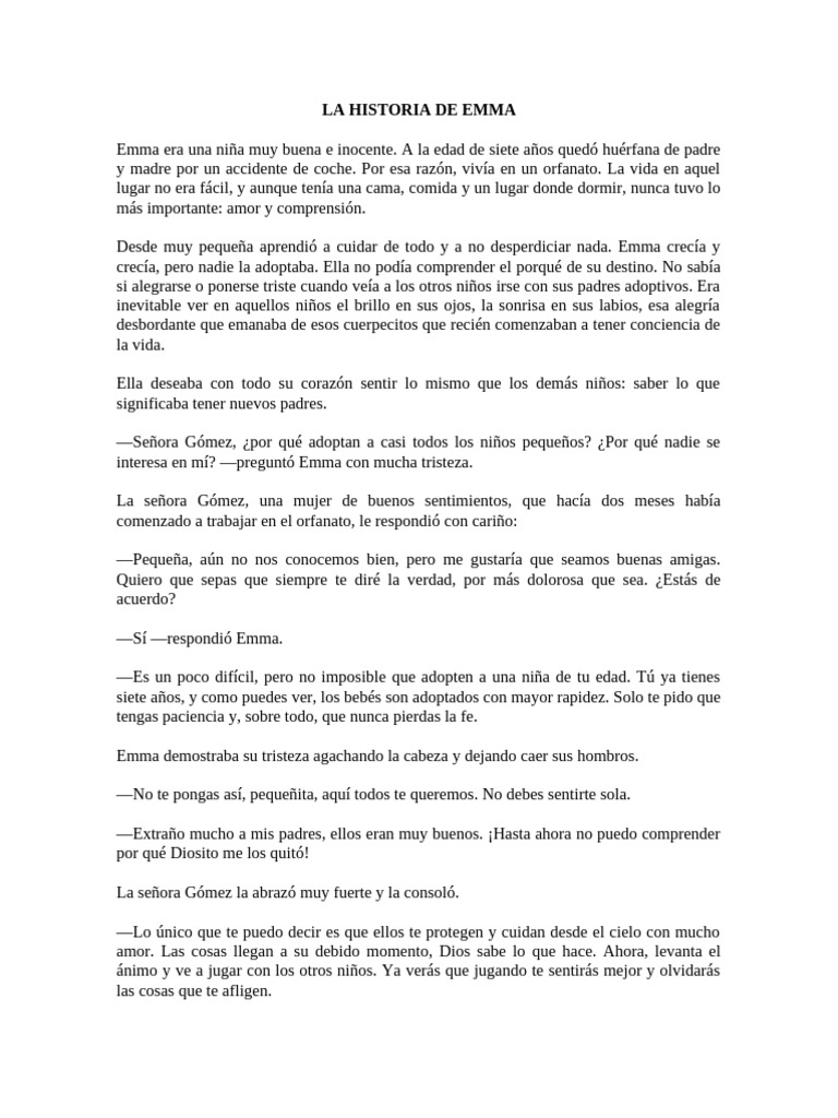 La búsqueda de amor de Emma en el orfanato | PDF | Emma (novela) | Amor