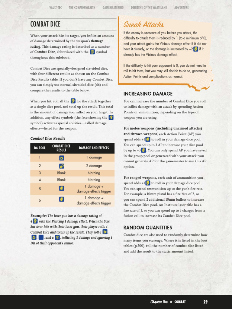 Fallout Core Rulebook Digital Release - February 2023-31 | PDF | Dice ...