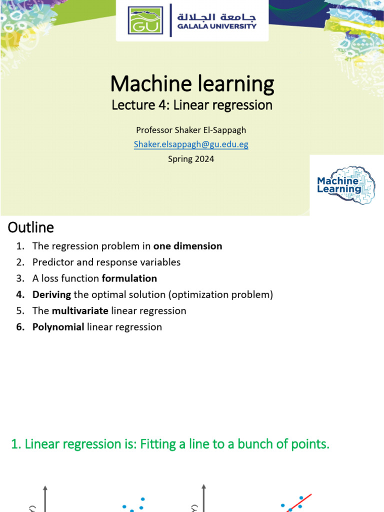 L4 - Linear Regression | PDF | Regression Analysis | Least Squares